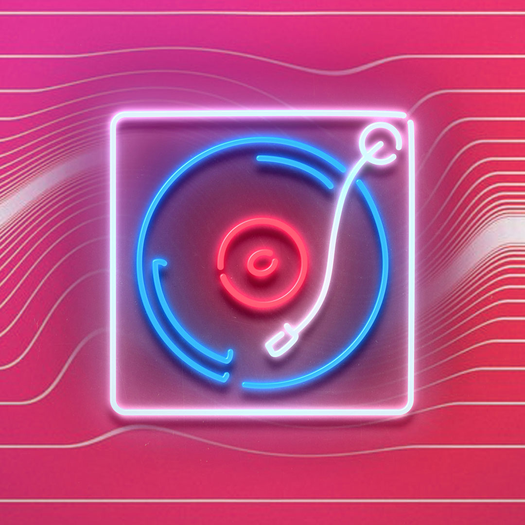 Record Player Neon Sign | Let’s put this back on the tree | Wow Neon ...